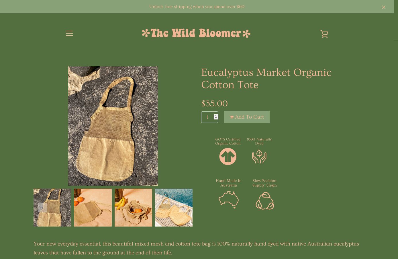 desktop - console - Eucalyptus Market Organic Cotton Tote – The Wild ...