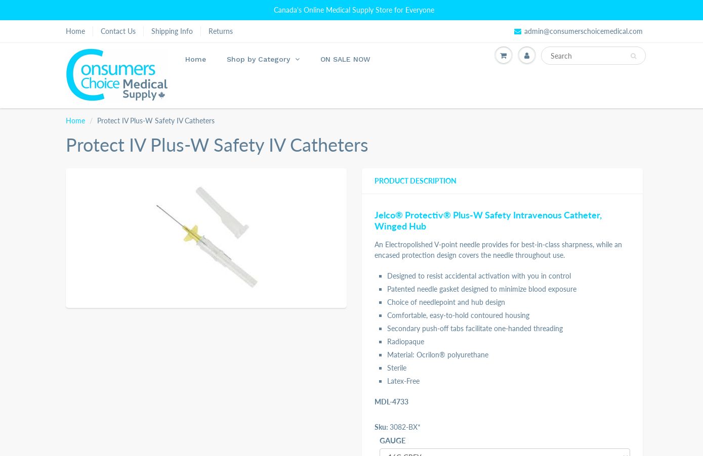desktop - console - Protect IV Plus-W Safety IV Catheters – Consumer's ...
